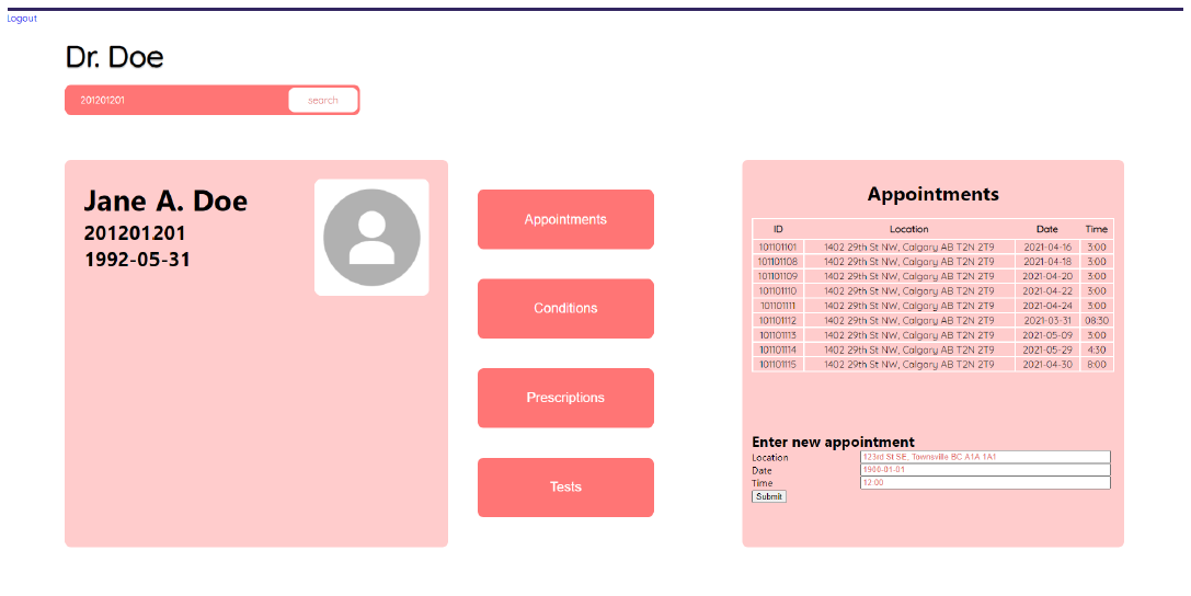 GitHub - shehzan31/Interface-for-accessing-Medical-Records: This is my ...