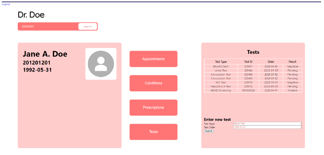 GitHub - shehzan31/Interface-for-accessing-Medical-Records: This is my ...