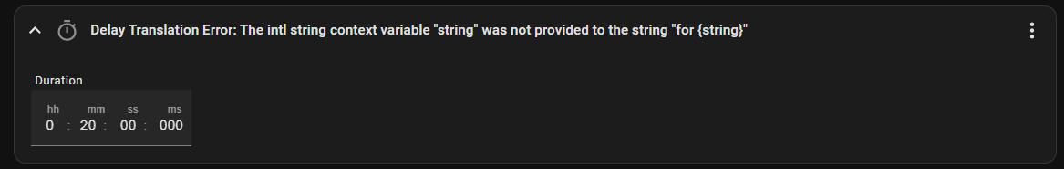 The translation string is missing for delay actions. · Issue #96216 ...