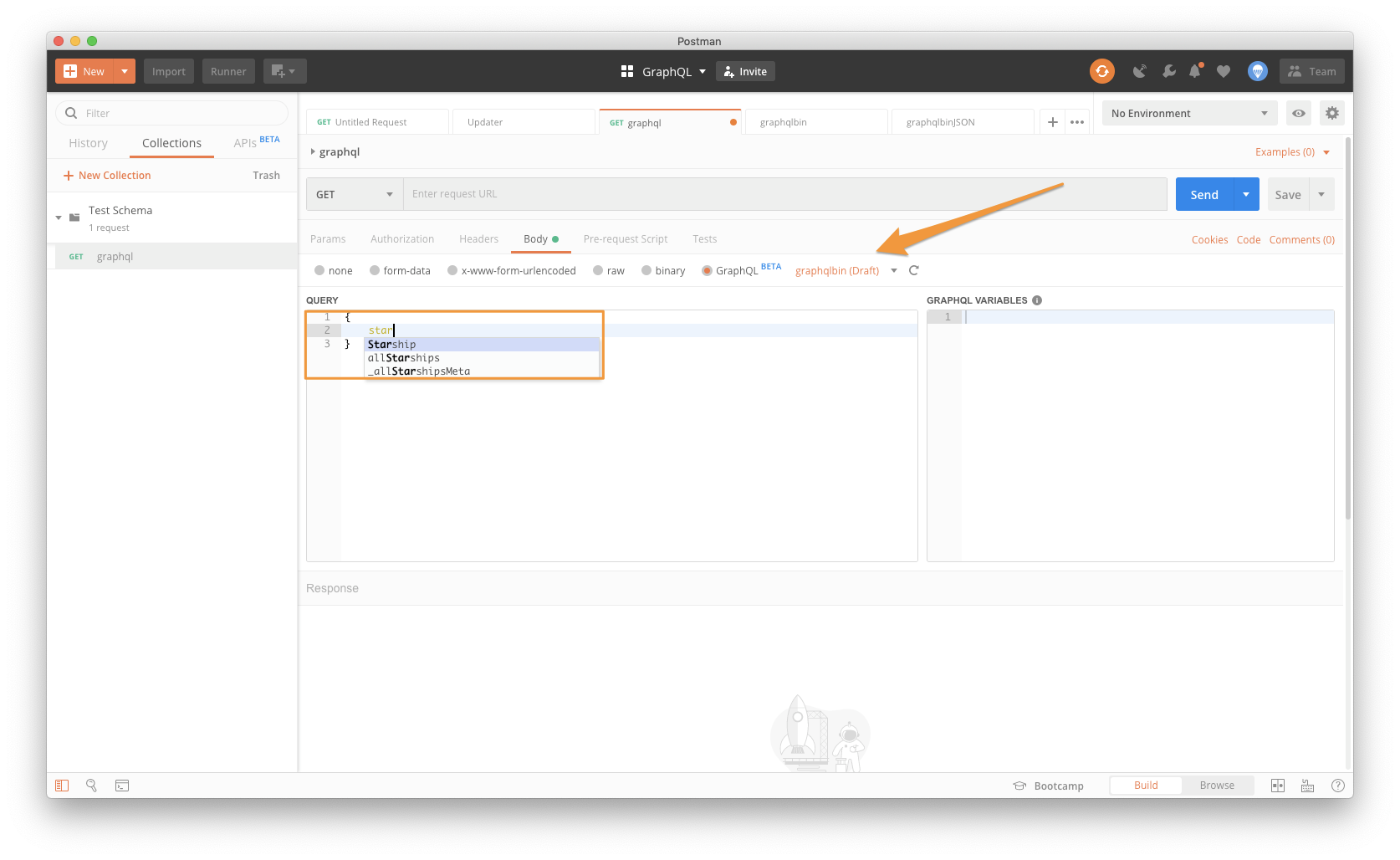 GraphQL: Autocompletion not working · Issue #6712 · postmanlabs/postman ...