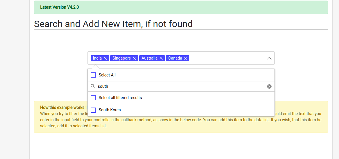 Always show the Add item button · Issue #390 · CuppaLabs/angular2-multiselect-dropdown · GitHub
