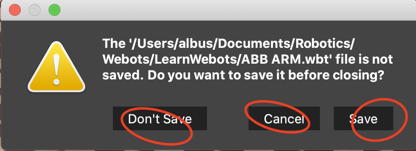 Pop Alert Window Buttons Can't Respond · Issue #1944 · cyberbotics/webots · GitHub