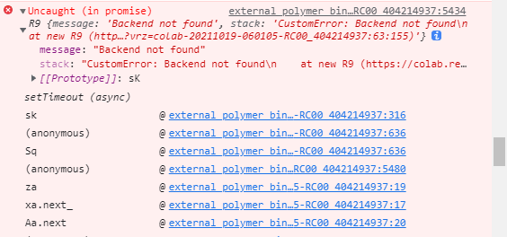 Colab connected to the GCP VM for a period of time (1~3 hours), but ...