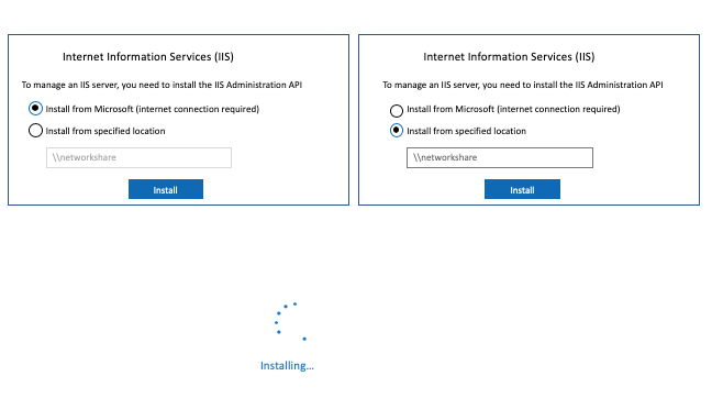 Change acquisition screen when the API is not installed · Issue #268 · microsoft/IIS.WebManager ...