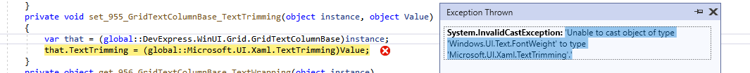 Xamltypeinfo Unexpected Throws Systeminvalidcastexception · Issue 4842 · Microsoftmicrosoft