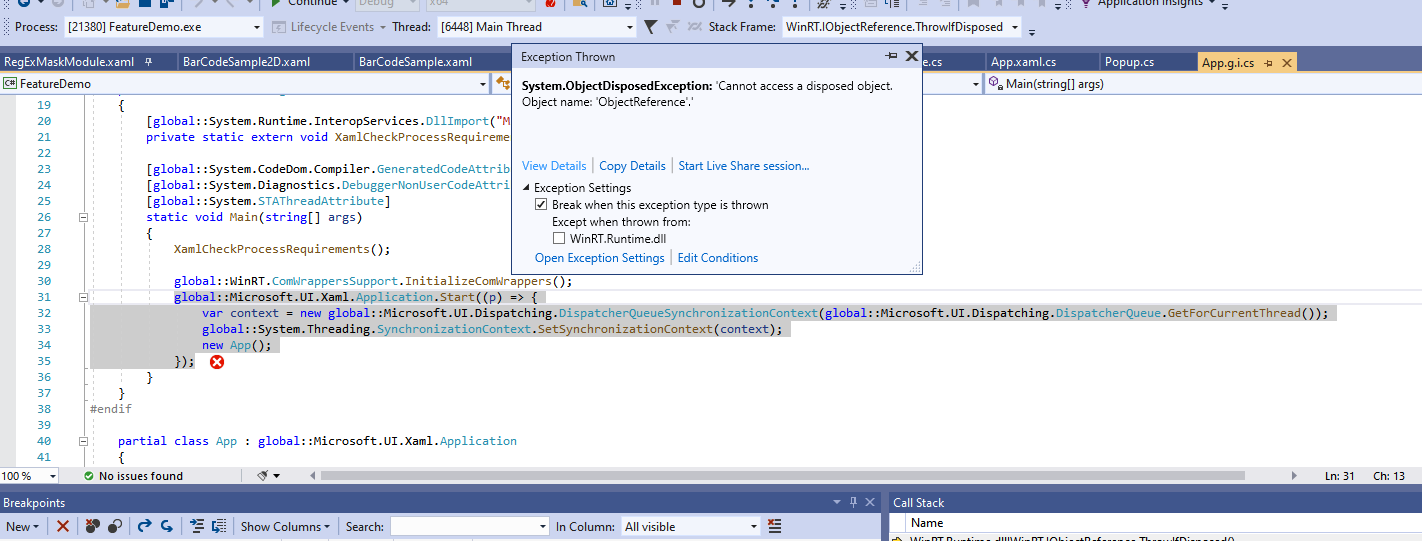 ICustomQueryInterface.GetInterface throws ObjectDisposedException · Issue #6124 · microsoft ...