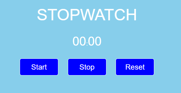 GitHub - thongchaishies/StopWatch: JavaScript Project01 - StopWatch