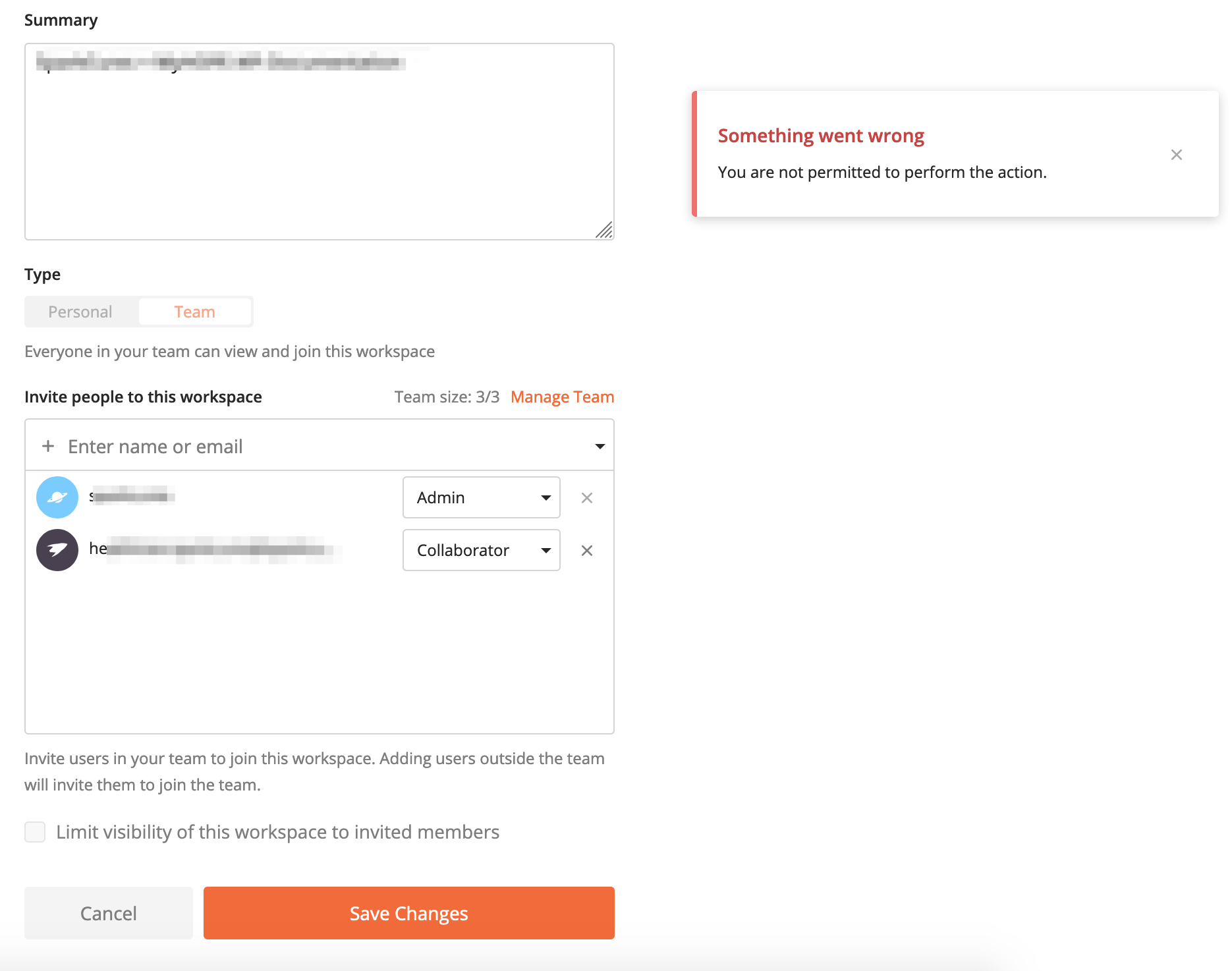 Unable To Invite User To Workspace Something Went Wrong · Issue 7312 · Postmanlabs Postman