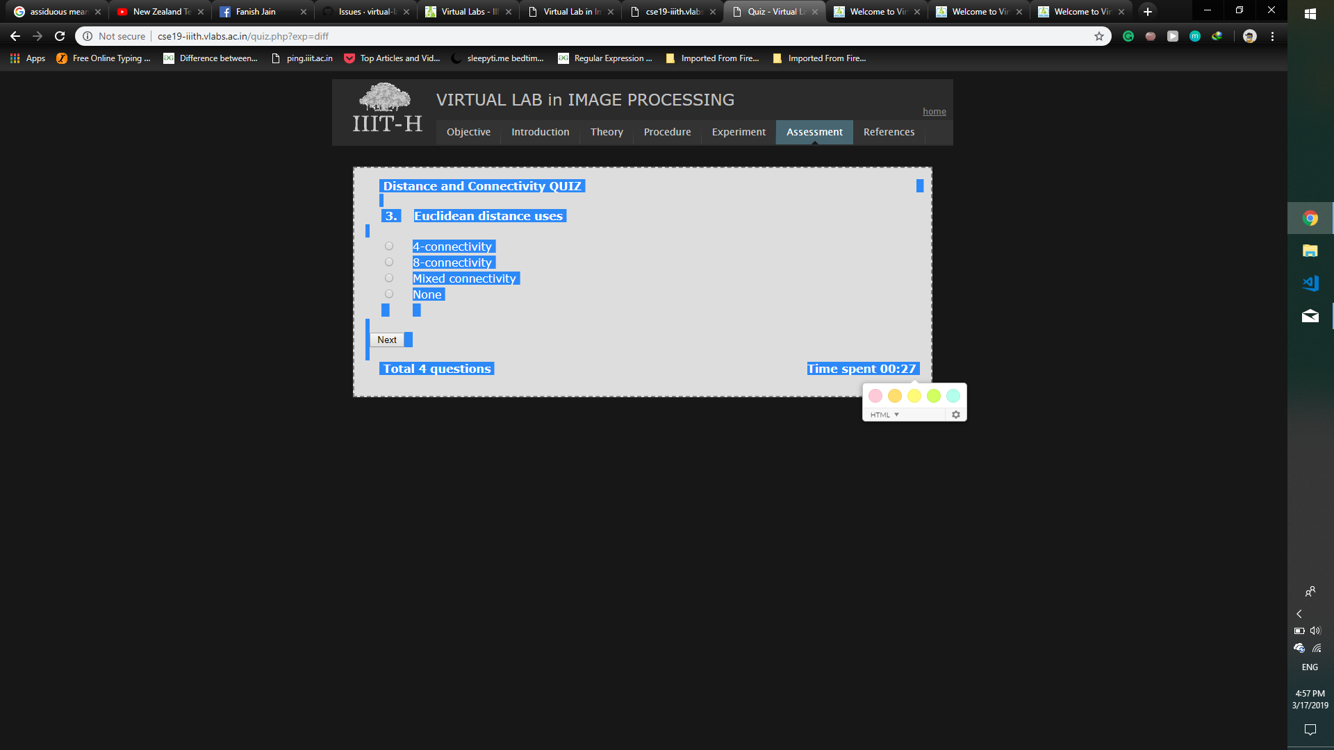 Image-processing-lab_Distance and connectivity_Timer · Issue #274 ...