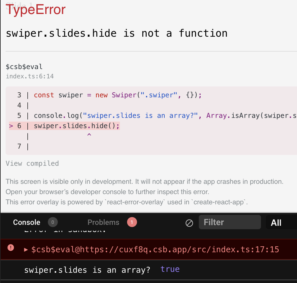 `Swiper.slides` property type is not `Dom7Array` · Issue #5578 · nolimits4web/swiper · GitHub