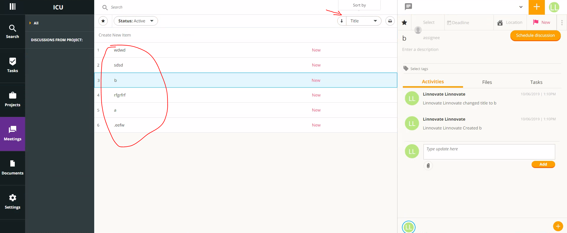 sort by title meetings · Issue #1702 · linnovate/root · GitHub