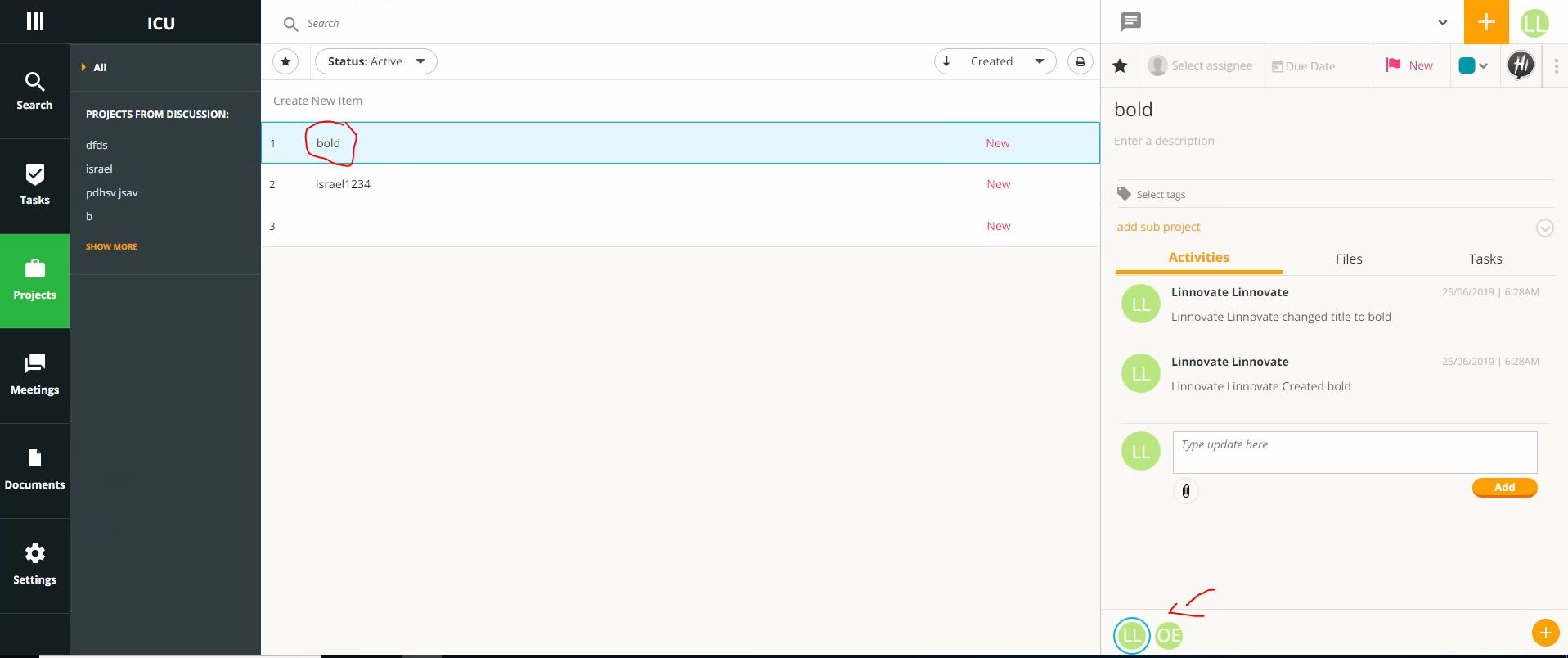 bolding - after updating the activities · Issue #1731 · linnovate/root · GitHub