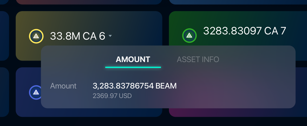 Assets tiles · Issue #455 · BeamMW/beam-ui · GitHub