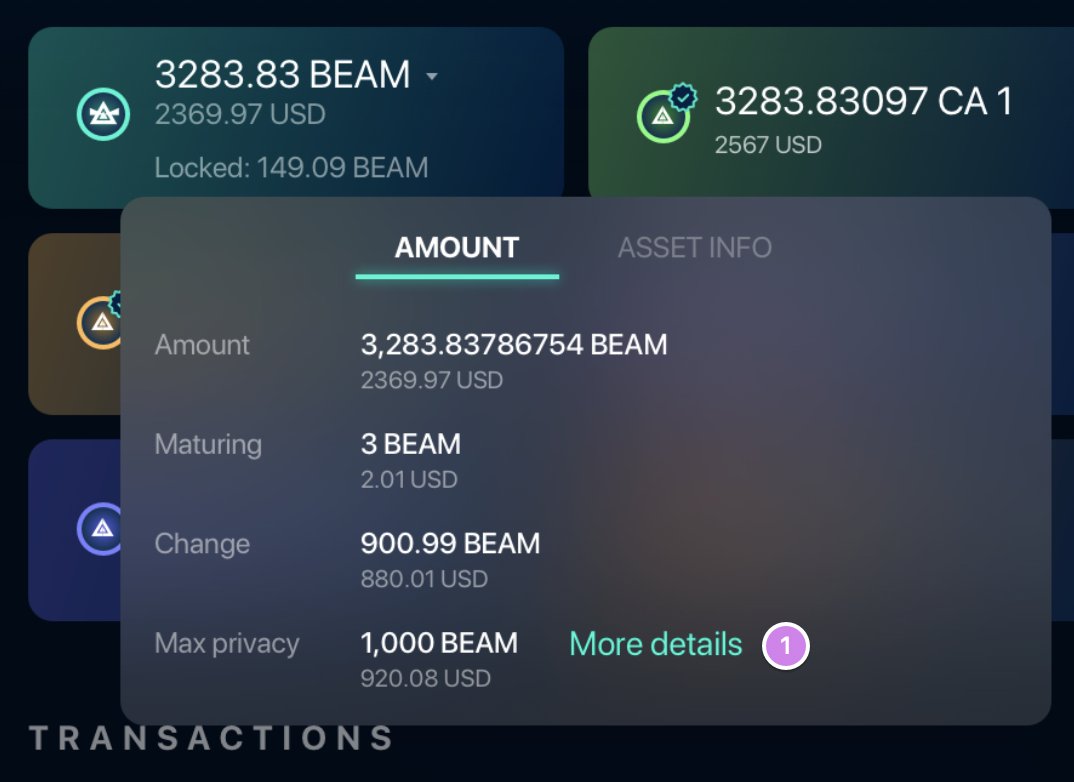 Assets tiles · Issue #455 · BeamMW/beam-ui · GitHub