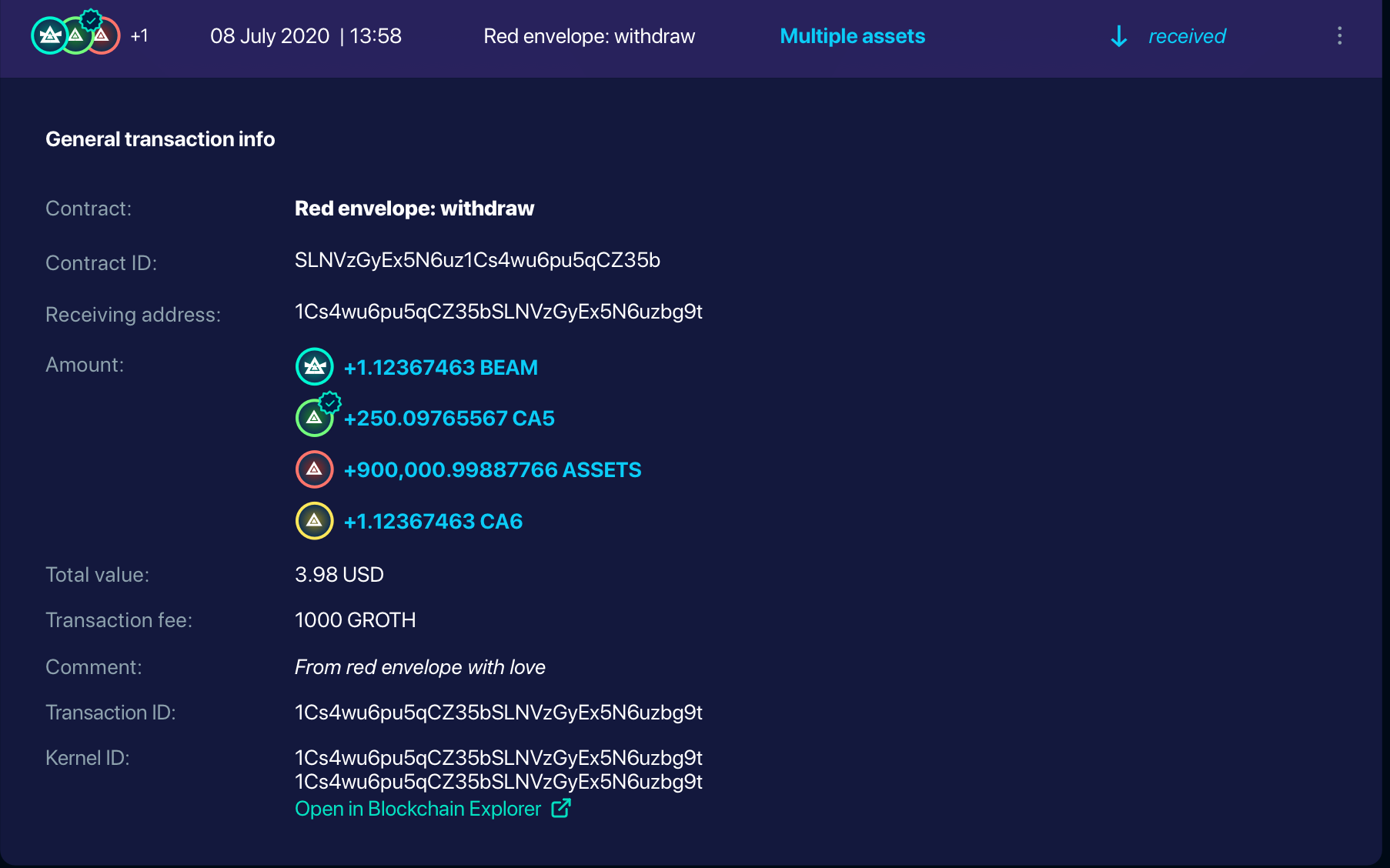 Transaction List For Contracts · Issue 458 · Beammw Beam Ui · Github