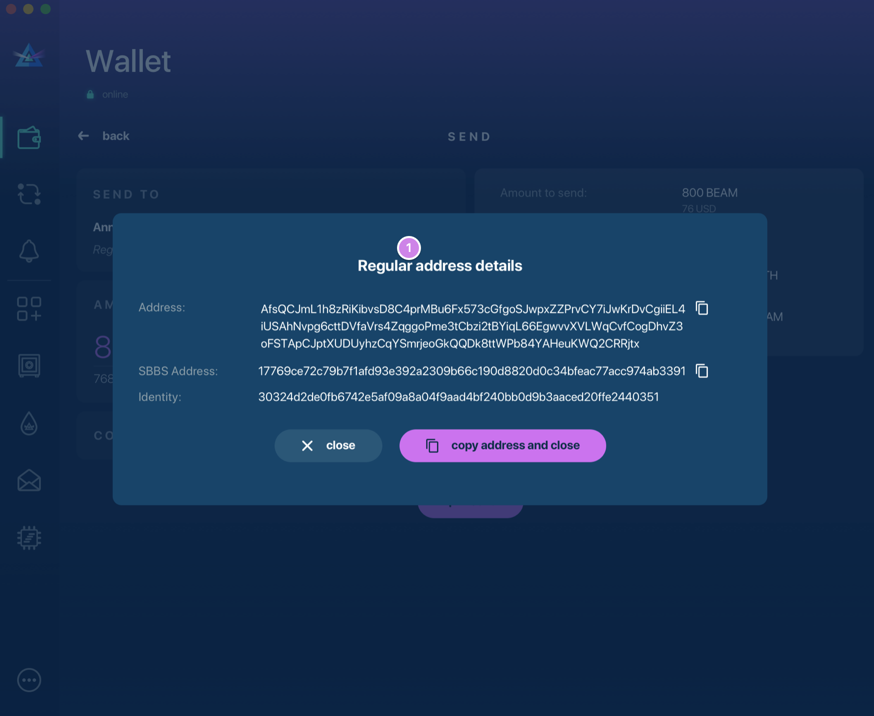 Requesting Ability to Easily Copy SBBS Address · Issue #649 · BeamMW/beam-ui · GitHub