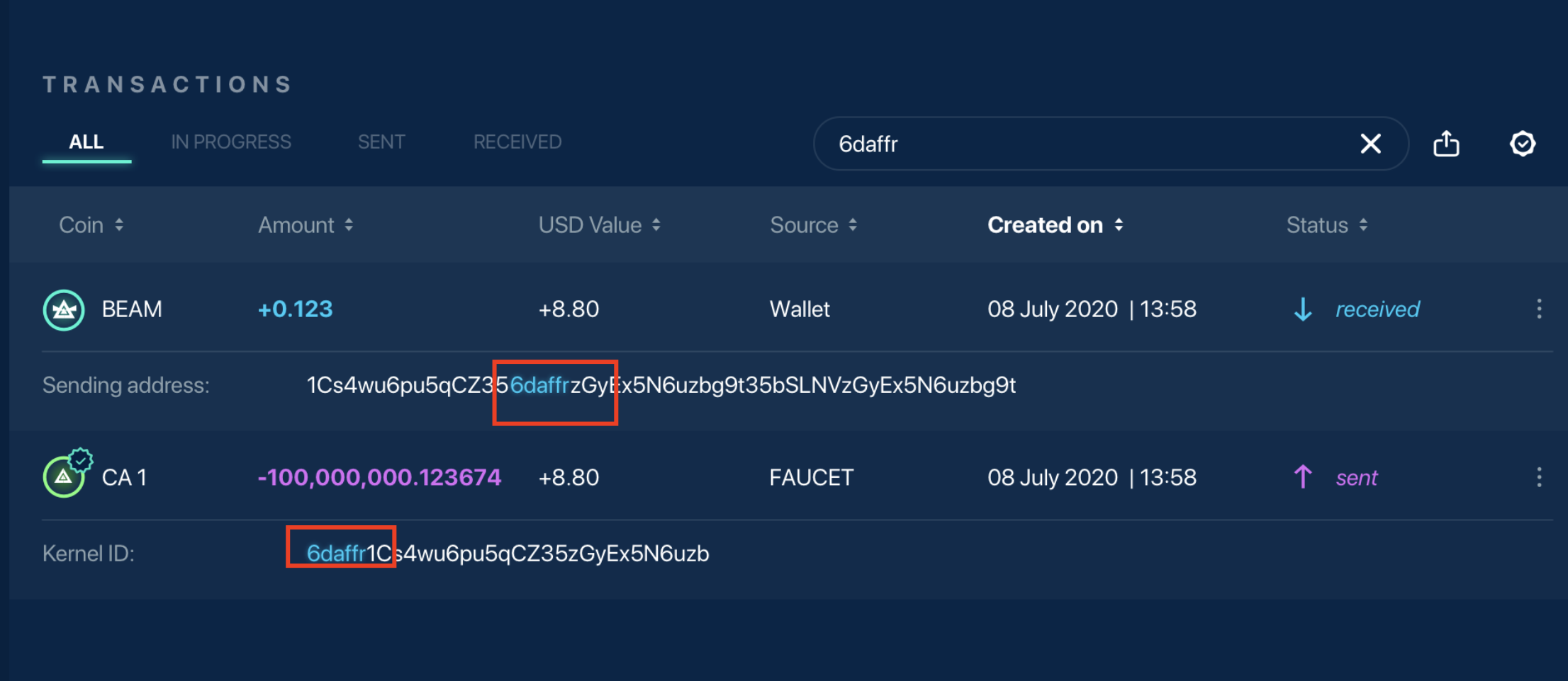 Change highlight color for search results from green to blue · Issue #834 · BeamMW/beam-ui · GitHub