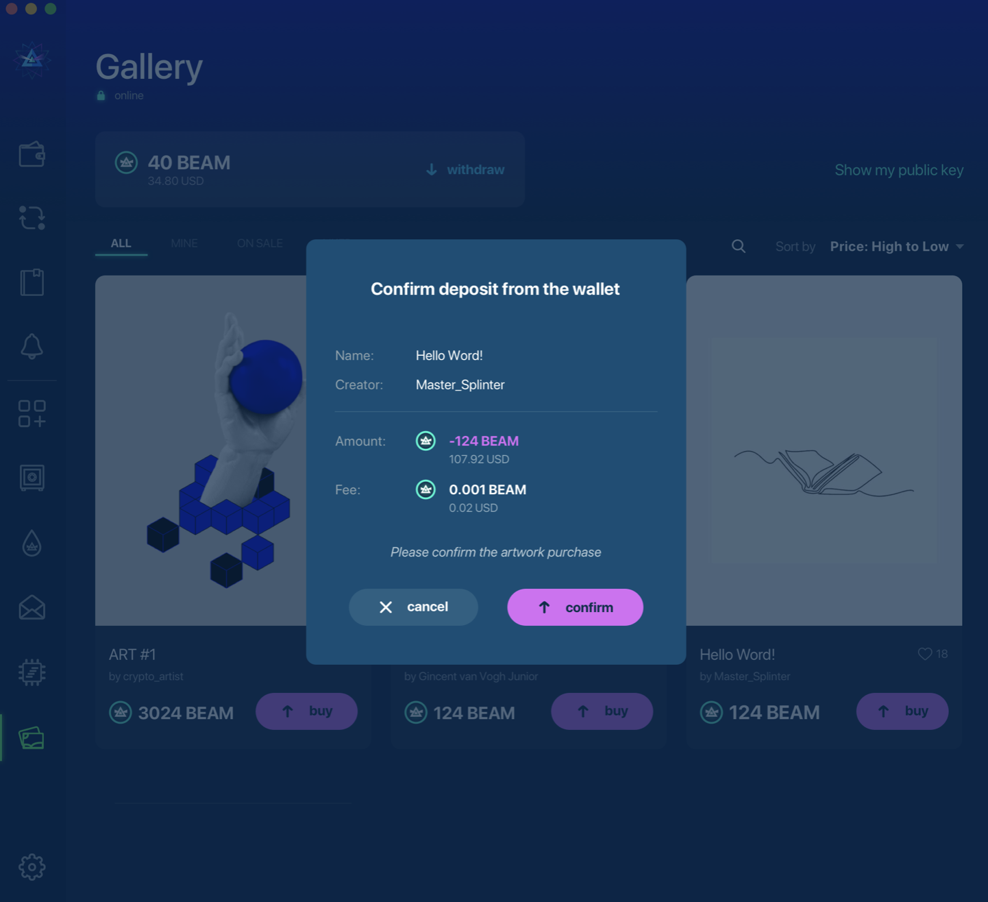 Add artwork preview image to confirmation dialog · Issue #855 · BeamMW ...