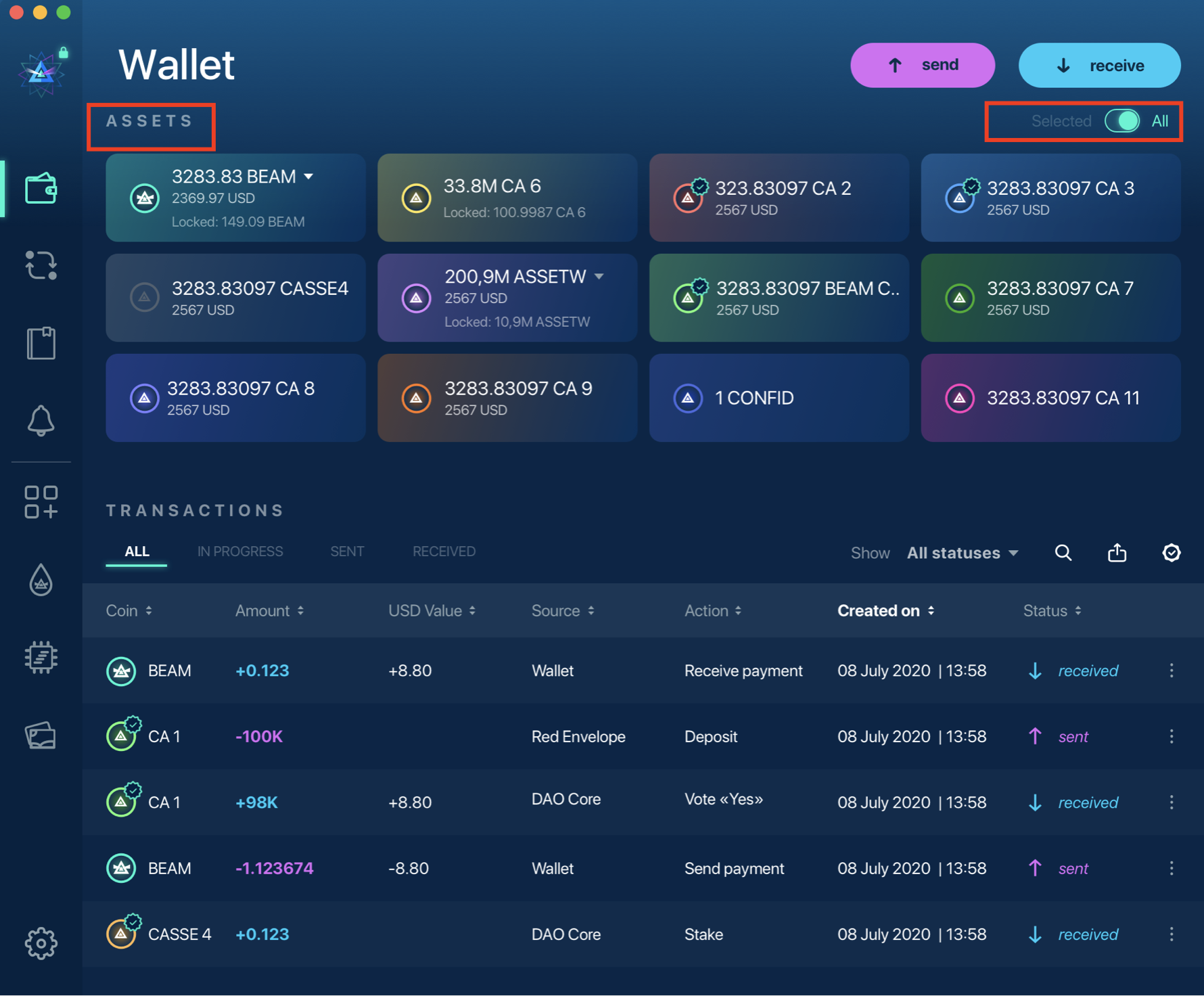 Improve assets' filter · Issue #839 · BeamMW/beam-ui · GitHub