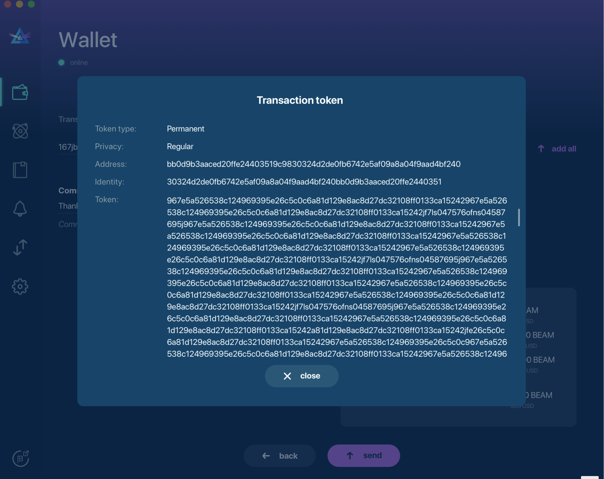 Send screen - Max privacy transaction · Issue #80 · BeamMW/beam-ui · GitHub