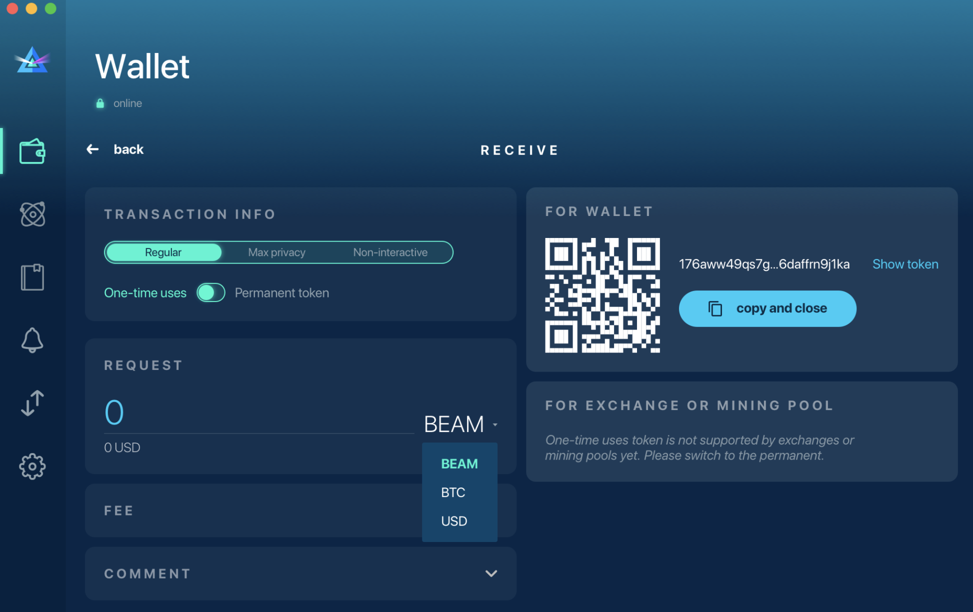 Send screen - send in USD/BTC equivalent · Issue #263 · BeamMW/beam-ui · GitHub