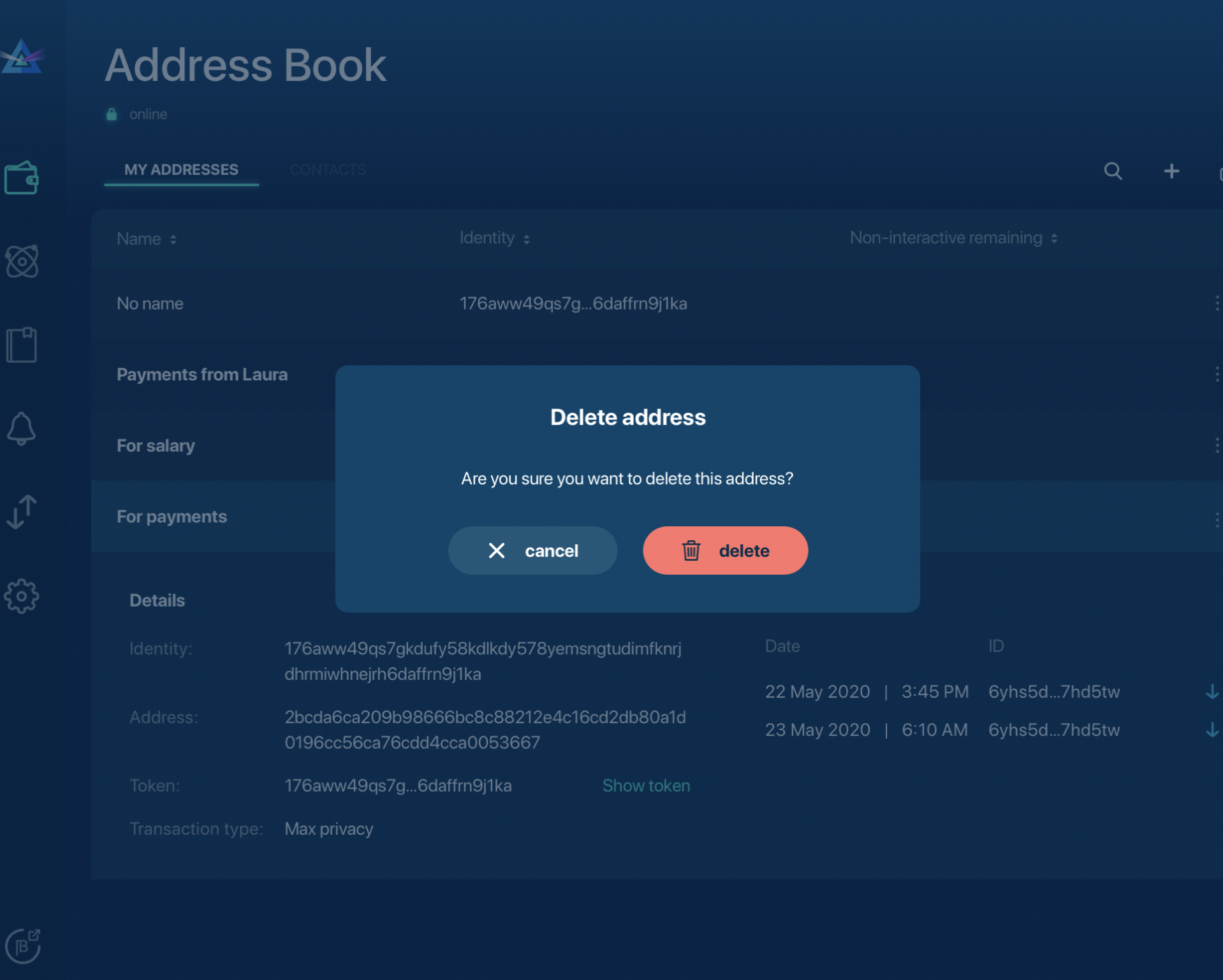 Address book v2 · Issue #261 · BeamMW/beam-ui · GitHub