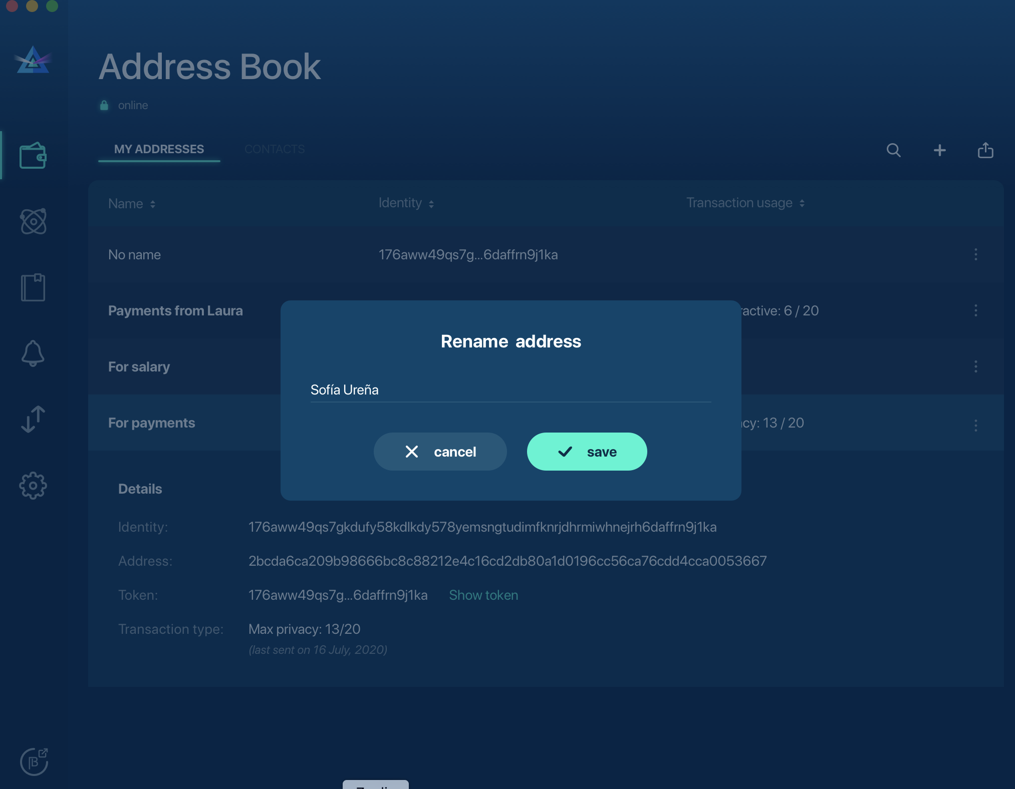 Address book v2 · Issue #261 · BeamMW/beam-ui · GitHub