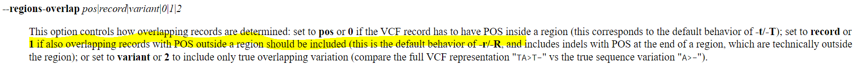 --targets-overlap --regions-overlap not recognized by mpileup · Issue #1817 · samtools/bcftools ...
