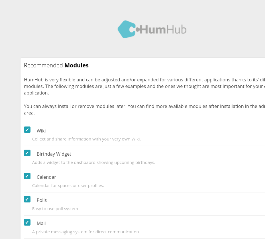 Installer: Checkbox misplaced · Issue #5443 · humhub/humhub · GitHub