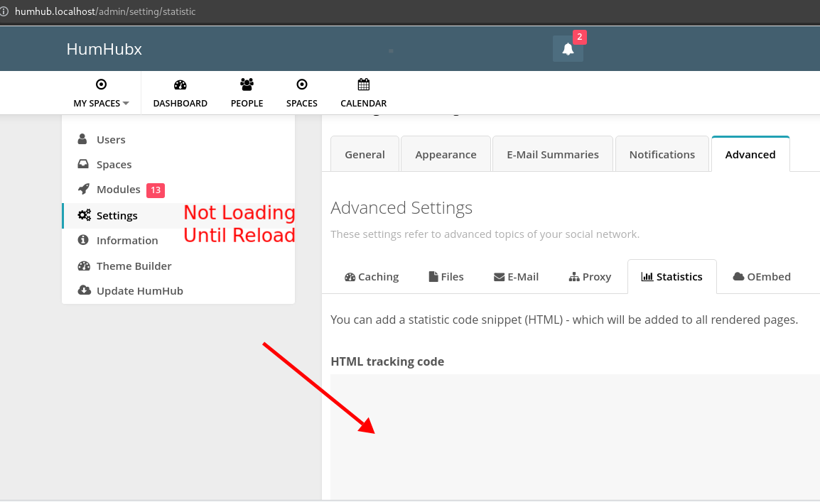 Statistic Input Loading Problem · Issue #5534 · humhub/humhub · GitHub