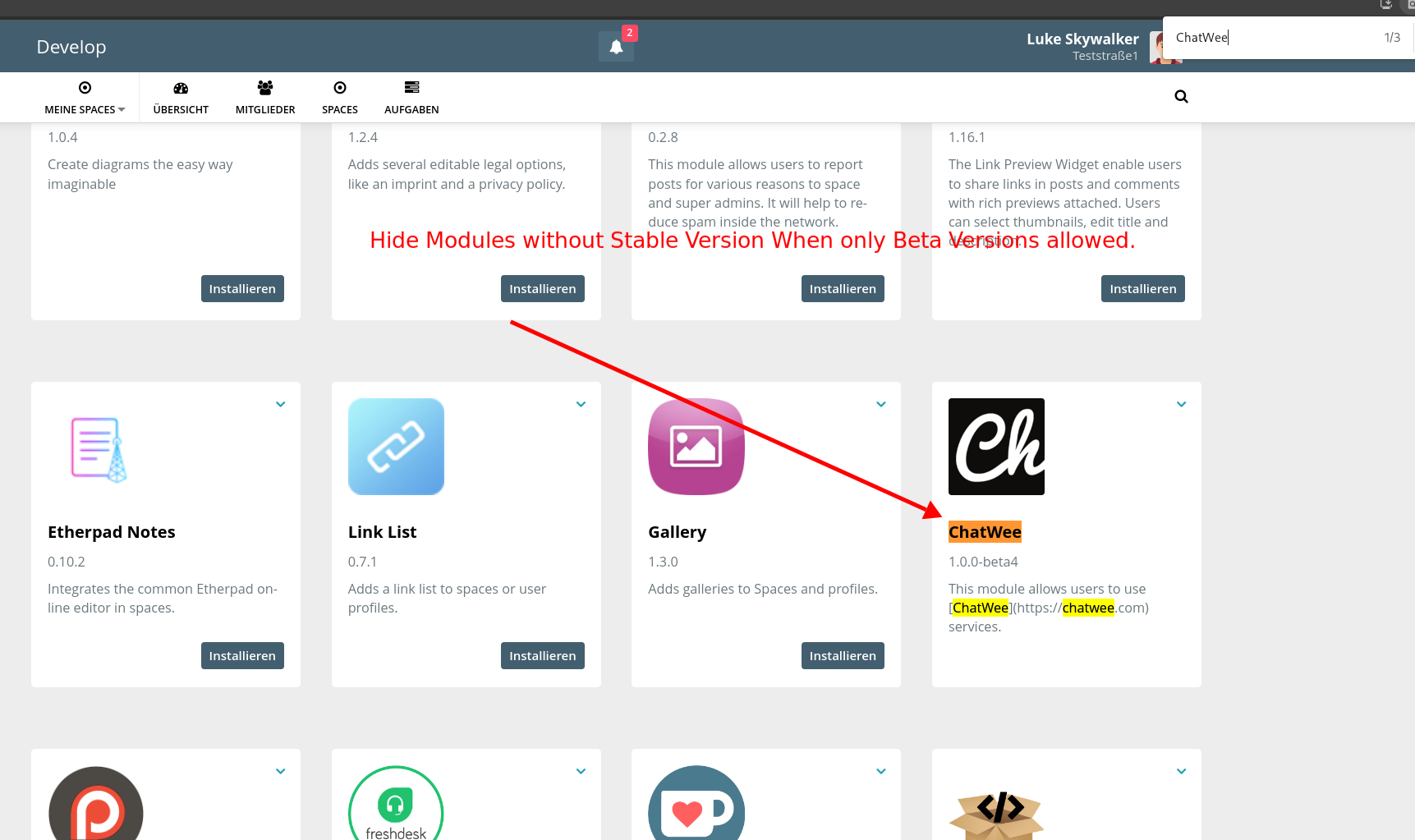 Hide Beta Only Modules in Overview · Issue #5776 · humhub/humhub · GitHub Hide Beta Only Modules in Overview · Issue #5776 · humhub/humhub · GitHub