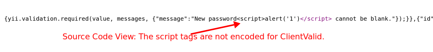 ClientValidation broken with script tag in attribute label · Issue #19462 · yiisoft/yii2 · GitHub
