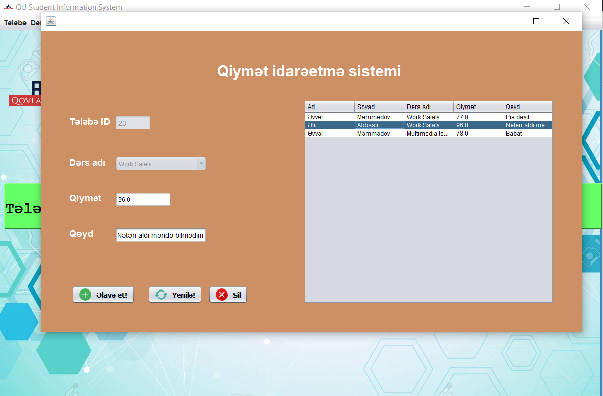 GitHub - alihsoff/Student-Information-System: Java ilə yazılmış "Tələbə ...