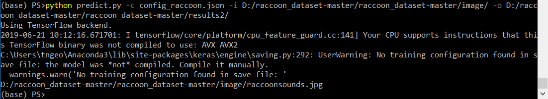 Not Output from predict.py · Issue #189 · experiencor/keras-yolo3 · GitHub