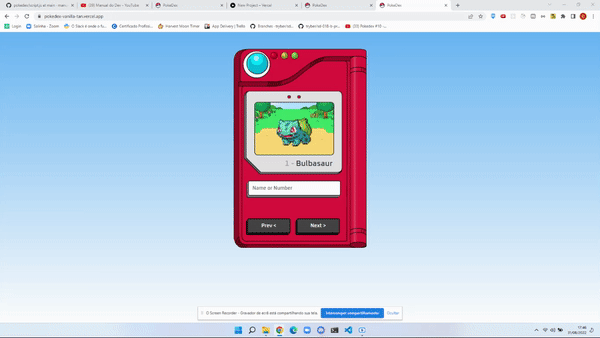 GitHub - eduardojigub/pokedex-vanilla: A Pokedex using PokeAPI and ...