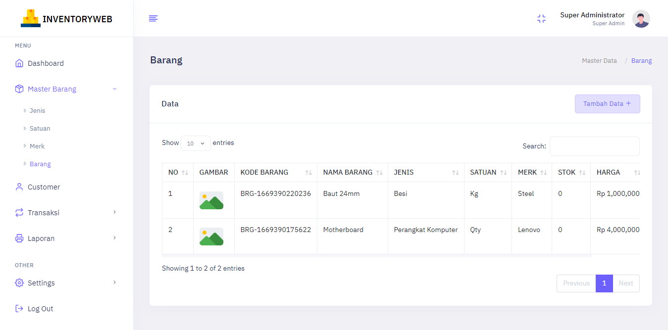 GitHub - fitrayana01/laravel-inventoryweb: Mengelola data barang masuk ...