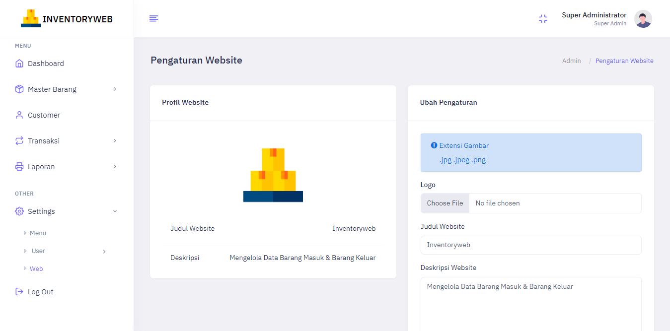 GitHub - fitrayana01/laravel-inventoryweb: Mengelola data barang masuk dan barang keluar