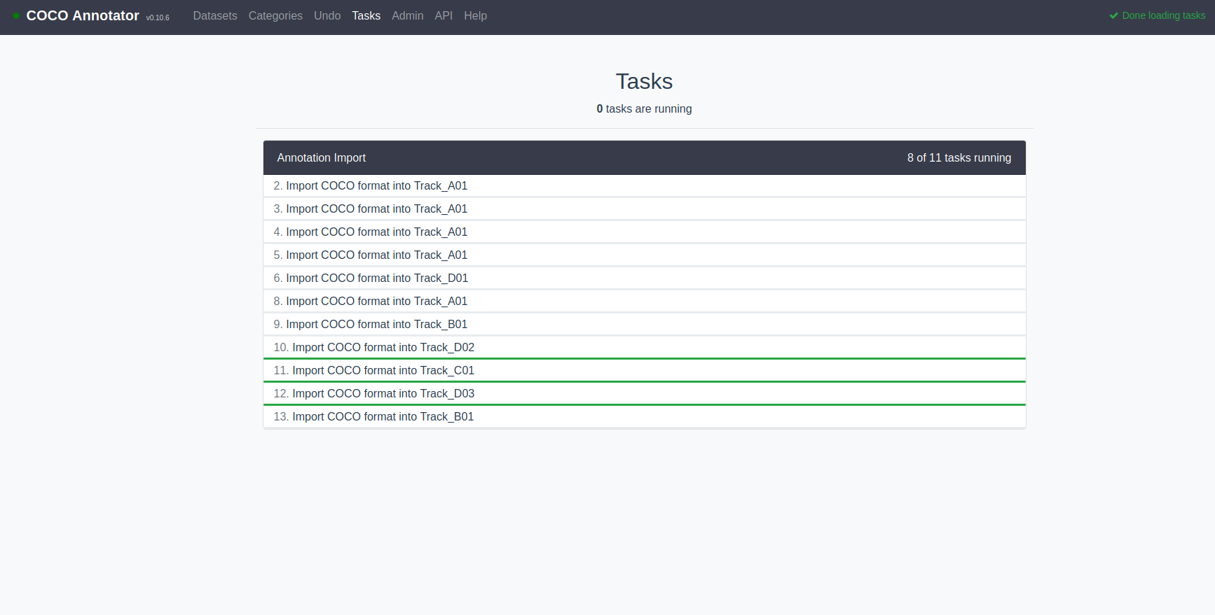 Import annotations works only with smaller batches of images · Issue #337 · jsbroks/coco ...