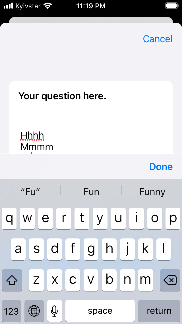 Multiline Text Question Does Not Work At All · Issue 1350
