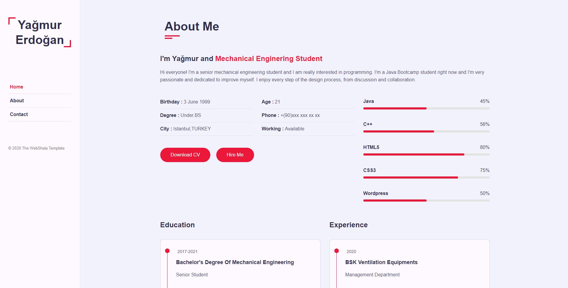 GitHub - yagmurerdogan/Personal-Portfolio: I made this personal ...