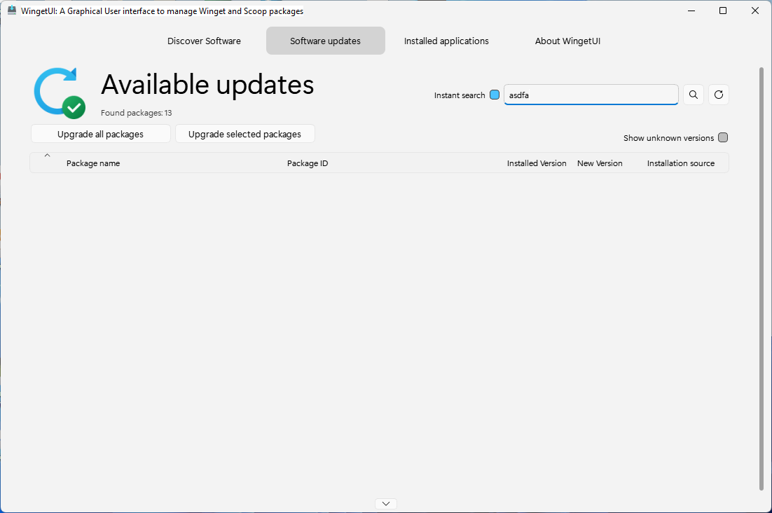 [Bug] Text Cursor not visible in any of the search fields · Issue #115 · marticliment/UniGetUI ...
