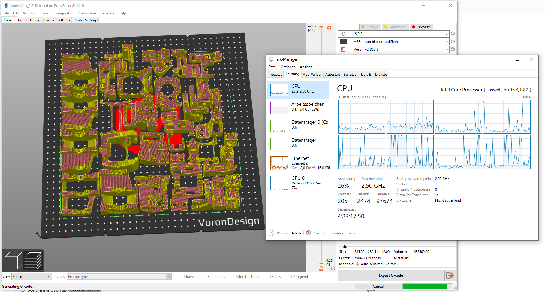 Generating Gcode can be verry slow · Issue #415 · supermerill/SuperSlicer · GitHub
