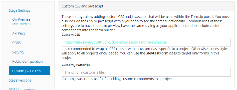 Custom Css Class Is Not Working · Issue 3939 · Formioformiojs · Github 3697