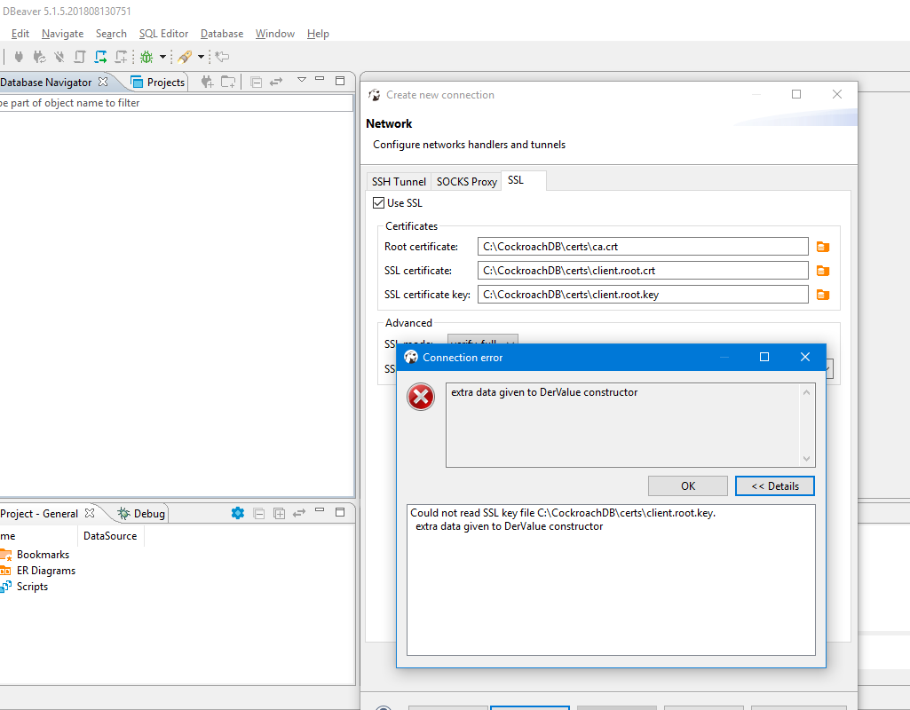 Problem Connecting To Cockroachdb · Issue 4067 · Dbeaverdbeaver · Github