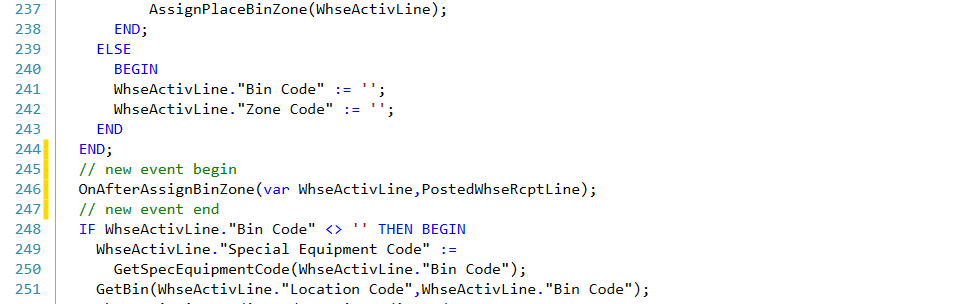 Event Request Codeunit 7313 Create Put Away Createnewwhseactivity