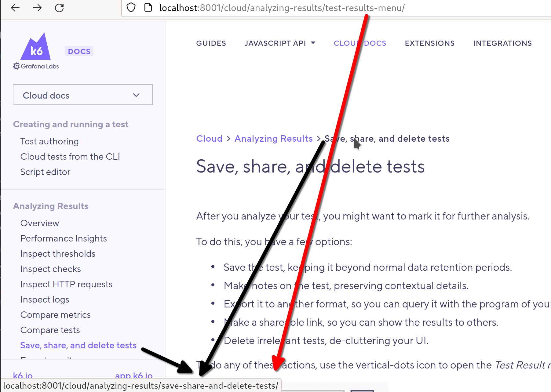 Breadcrumb URL resolves to wrong link if page title differs slug · Issue #763 · grafana/k6-docs ...