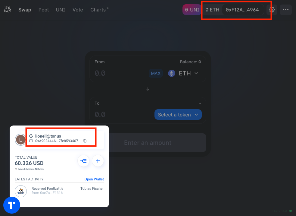 Changing selected address on torus wallet doesn't reflect on dApp · Issue #1340 · torusresearch ...