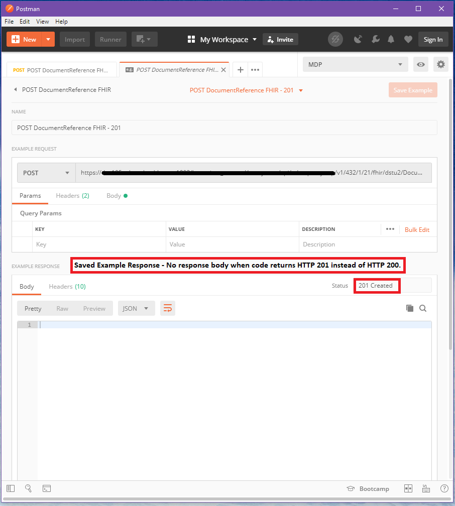 Error Could Not Get Any Response When Status 201 Issue 7757