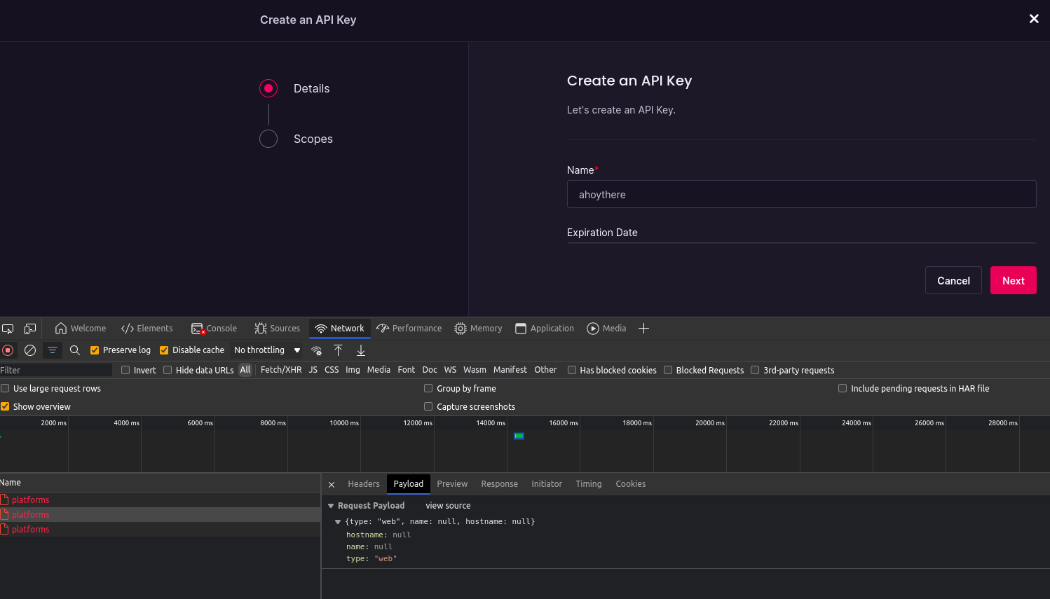 🐛 Bug Report: Create an API Key: Param "name" is not optional · Issue #4847 · appwrite/appwrite ...