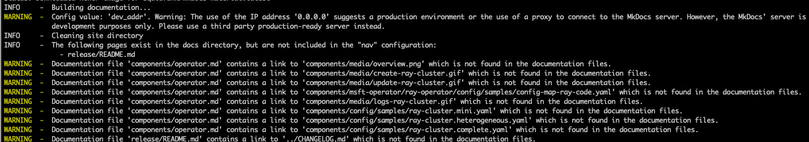 [Docs] The links for example Rayclusters are broken · Issue #291 · ray-project/kuberay · GitHub